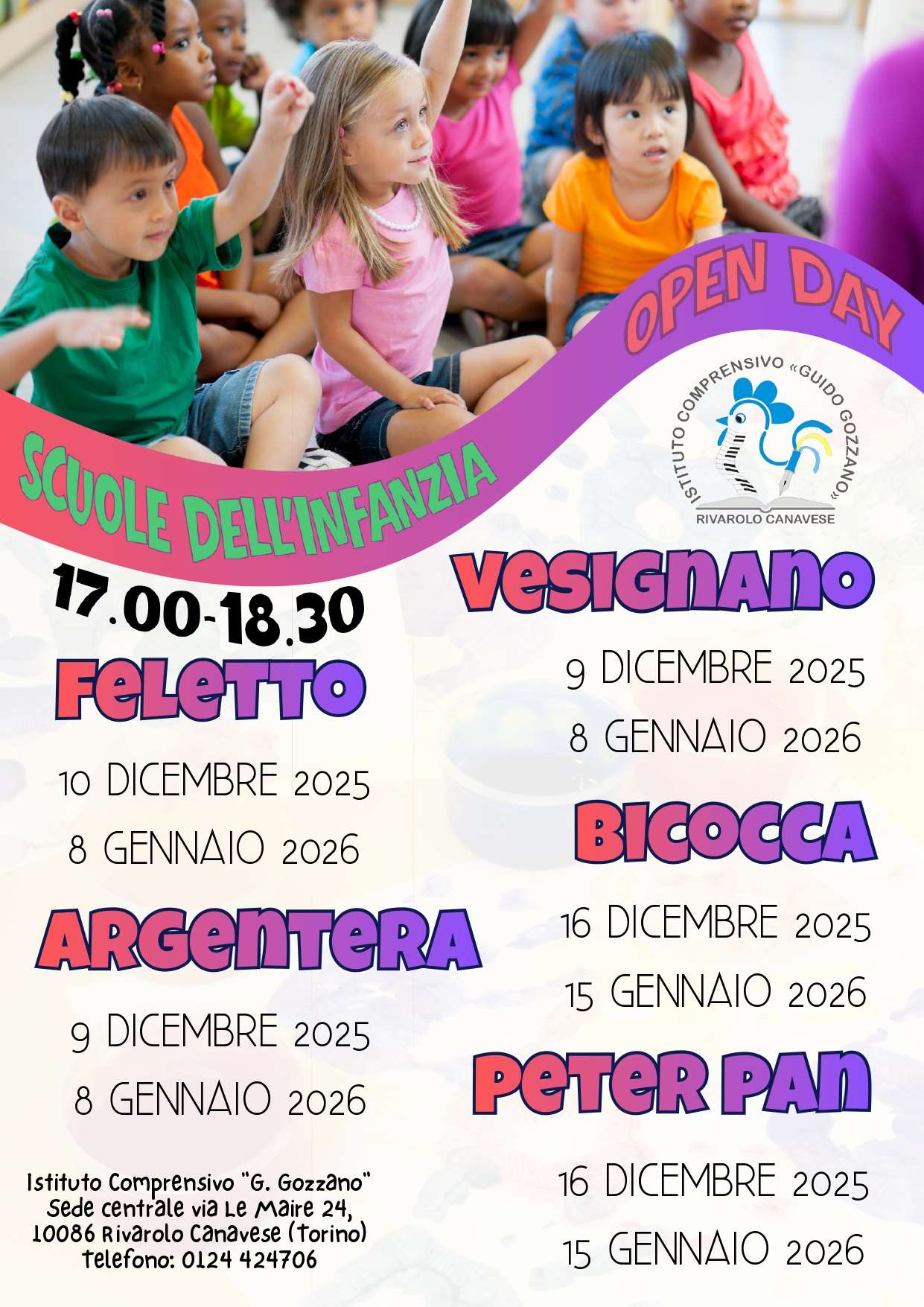 Open Day I.C. “G. Gozzano” 2025/2026 – Istituto Comprensivo "G. Gozzano"